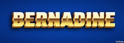 Bernadine Golden 3d Text Effect Generator