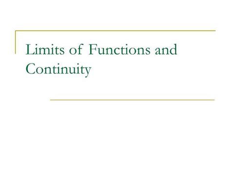 Limits Of Functions And Continuity Artofit