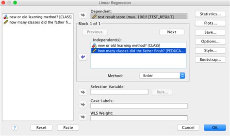 Control Variable In Linear Regression Spssabc