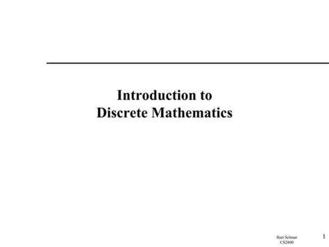 Discrete Structures Lecture 1 Pdf