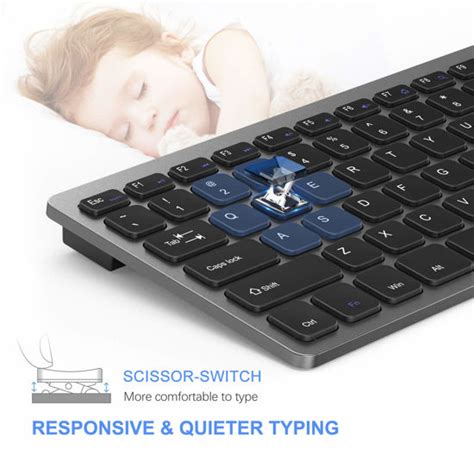 Getuscart Compact Wireless Keyboard Mouse 2 4ghz Ultra Thin Small