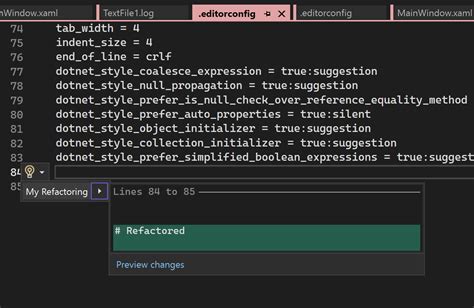 Codefixcoderefactoring Support For Additionalfiles And Analyzerconfigfiles · Issue 62877