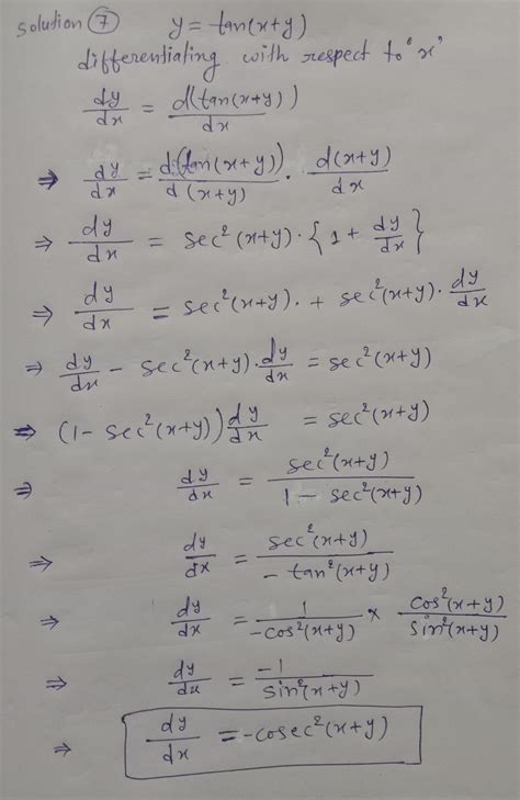 [solved] trigonometric functions differentiate the following and