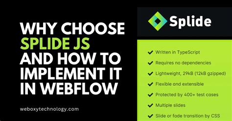 why choose splide js and how to implement it in webflow best guide