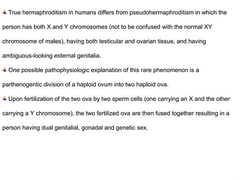 The Sex Chromosomes And Their Abnormalities Ppt