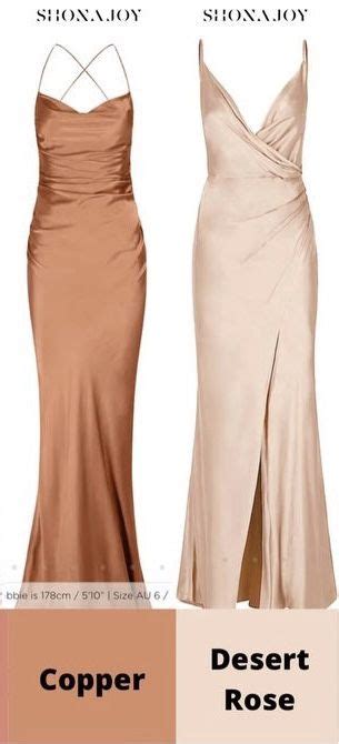 Two Dresses With Different Colors On Them One Is Pink And The Other Is