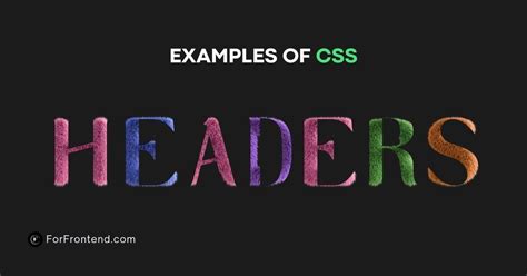 16 Cool Css Headers Forfrontend