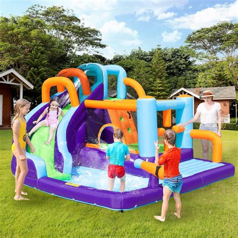 Airmyfun Tobogán Acuático Inflable Tobogán De Gorila Para Niños Casa