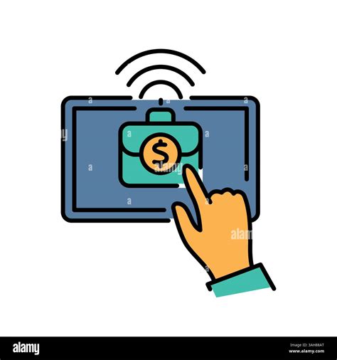 digital transformation color flat icon for digital and print projects