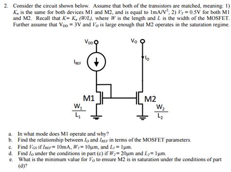 consider the circuit shown below assume that both of the transistors