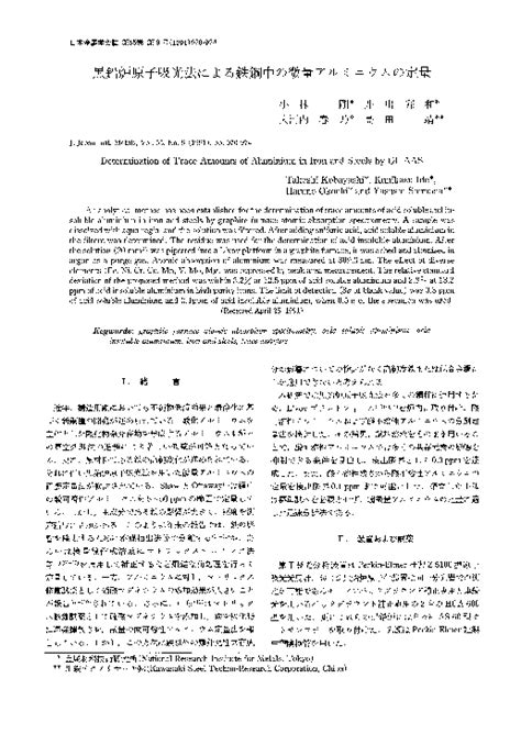 Pdf Determination Of Trace Amounts Of Aluminium In Water By Solid Phase Spectrophotometry
