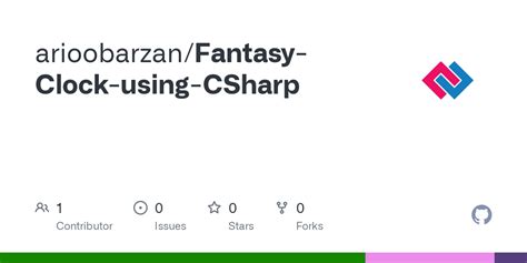 Github Arioobarzanfantasy Clock Using Csharp