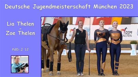 Lia Thelen Zoe Thelen Pdd J 12 Djm München 2023 Youtube