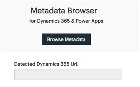 Metadata Browser for Dynamics 365 Power Apps Google Chrome 용 확장 프로그램 다운로드