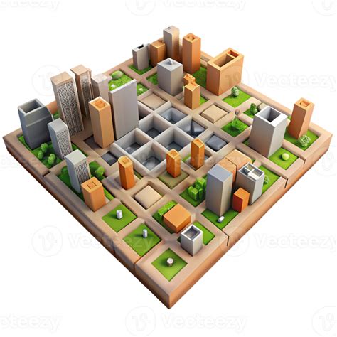 Elegant Vintage High Contrast Aerial Photo Of City Blocks Cutout Detailed 57442059 Png