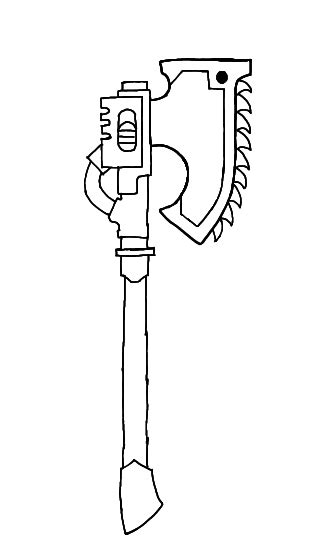 Chainaxe I Drew The Other Day Rchaos40k