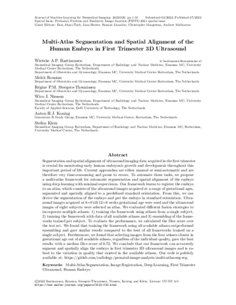 Pdf Multi Atlas Segmentation And Spatial Alignment Of The Human