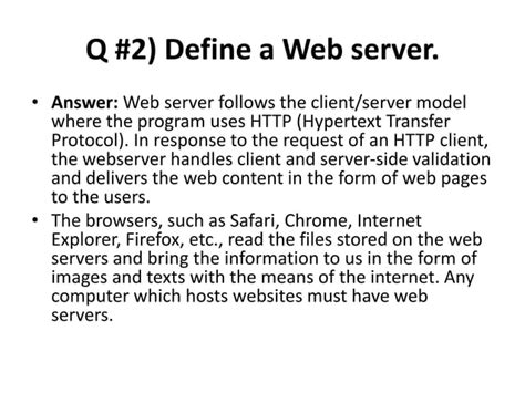 Most Common Web Testing Interview Questions And Answerspptx