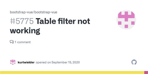 Table Filter Not Working · Issue 5775 · Bootstrap Vuebootstrap Vue