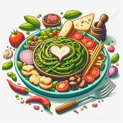 맛있는 이탈리안 그린 파스타 소스 파스타 치즈 초록 Png 일러스트 및 이미지 에 대한 무료 다운로드 Pngtree