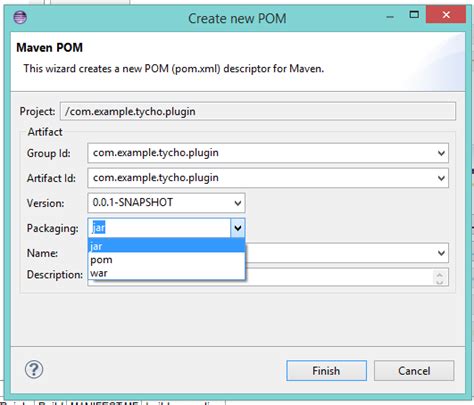 Java How Add Tycho Packaging Types Into Maven Dialogs In Eclipse Stack Overflow