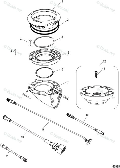 Mercury Rigging Parts And Accessories Smartcraft Oem Parts Diagram For Gps Kit