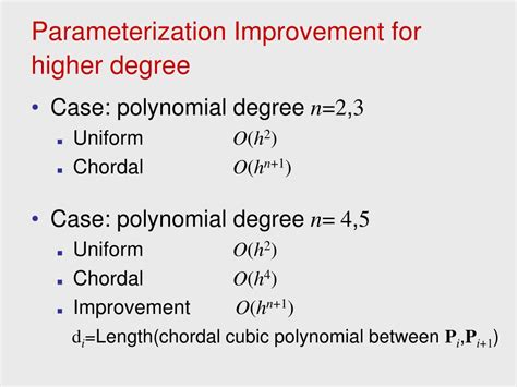 Ppt Parameterization For Curve Interpolation Powerpoint Presentation