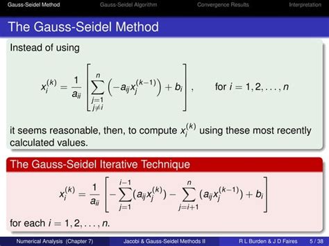Metode Iterasi Gauss Seidel PDF Physics Science