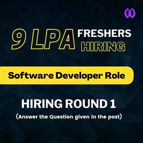 O 1 Coding Club On Linkedin Freshers Engineering Hiringalert Computerscience…