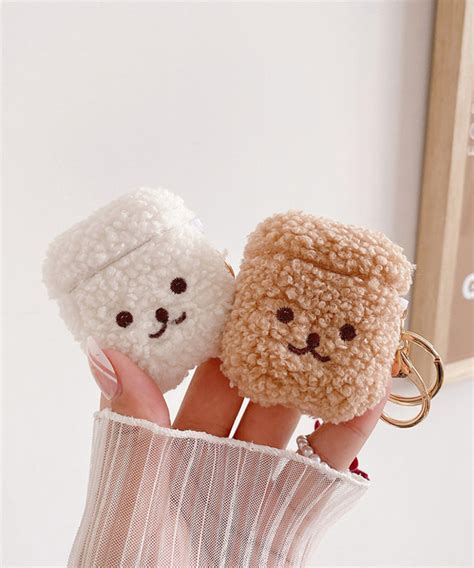 귀여운 에어팟 뽀글이 강아지 겨울 털 유니크 특이한 우정 커플 애플 친구 선물 생일 푸들 비숑 이어폰 케이스 에어팟케이스 1세대 2세대 프로 3세대 에이블리