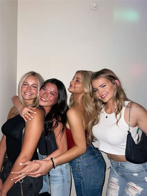 College Girls Night Out Night Out College Party Aesthetic Besties