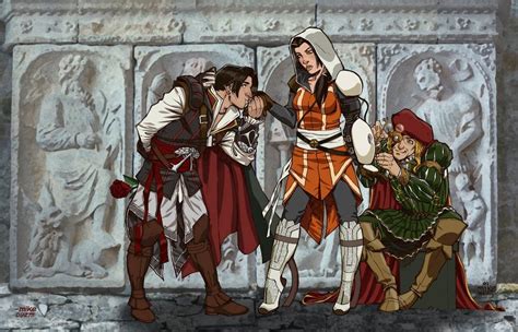 Chell Meets Ezio Imgur Mirror In Comments Rassassinscreed