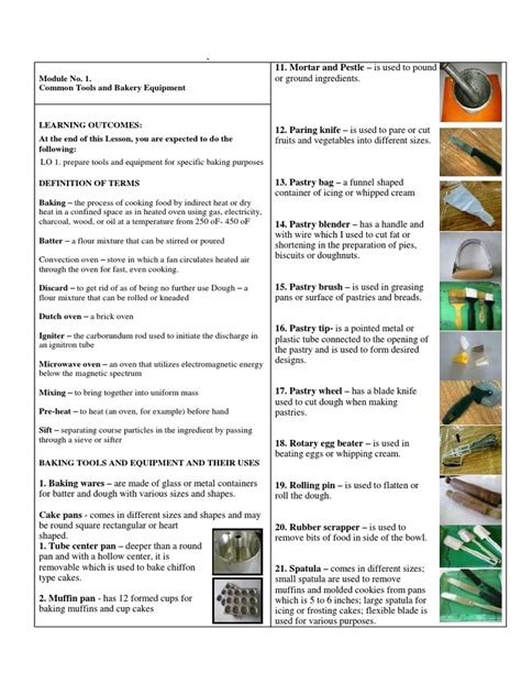 Hmpe 13 Module No1 Pdf Cakes Baking