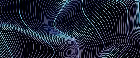 Futuristic Cyberpunk Style Background Vector Geometric Wireframe Of Distortion Curve Grid