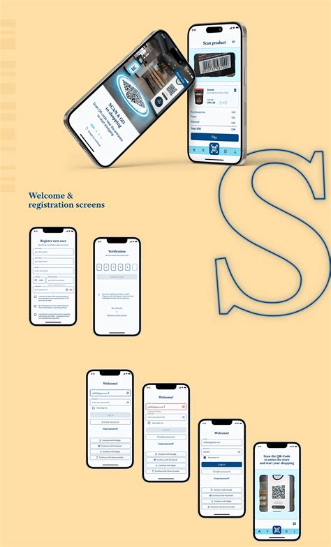 BESG Buy Easy Scan Go UI UX Design Mobile App Behance