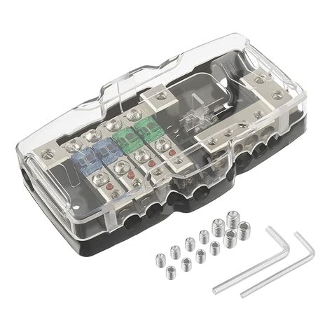 Fused Distribution Block Car Audio 4 Way 12v Fused Power Distribution
