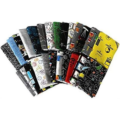 10 Fat Quarters Science Fair Science Olympiad Scientist Robotics Engineer Chemistry Periodic