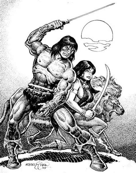 Conan And Belit Conan The Barbarian Comic Art Fantasy Art