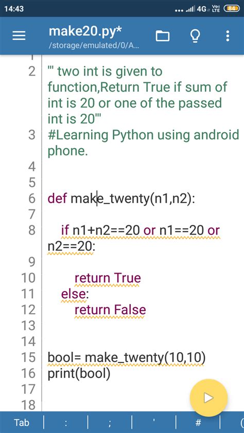 Learn Python Using Android Phone Make Twenty Fuction · Issue 131
