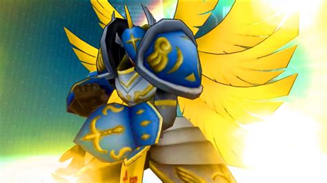 Seraphimon Special Skill Magna Angemon Mega Digivolution Celestial Angel Digimon Youtube