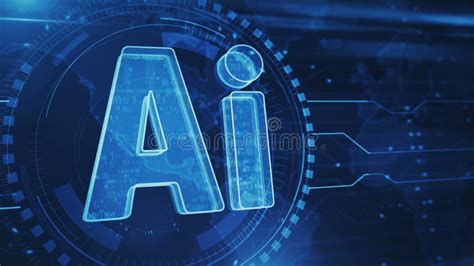 Artificial Intelligence Technology Ai Symbol Loop Digital Concept Stock Video Video Of Globe