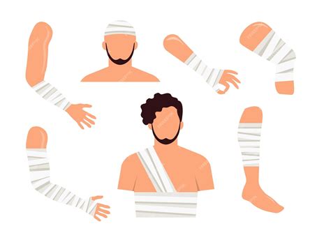 Premium Vector Set Of Fractures Of Varying Complexity In Cartoon