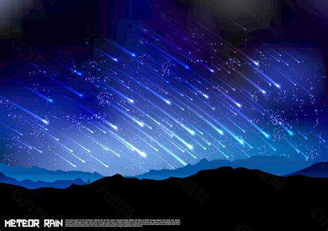 流星雨向量设计元素素材免费下载 图片编号 2059427 六图网