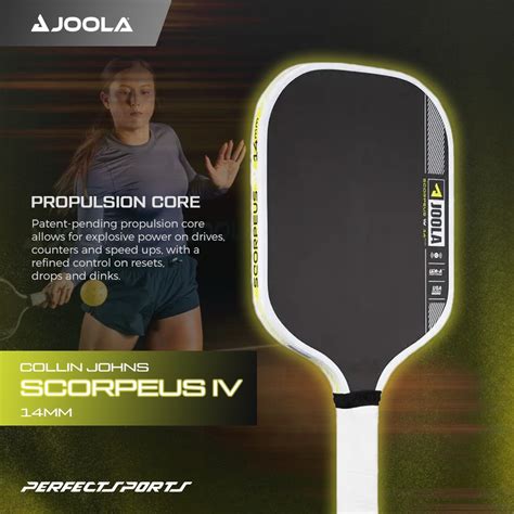 Joola Anna Bright Scorpeus Pro Iv 14mm Pickleball Paddle Shopee Malaysia