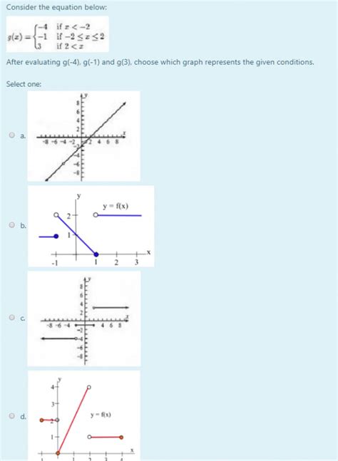 Consider The Equation Below Image Below After Evaluating G 4 G 1 And G 3 Choose Which