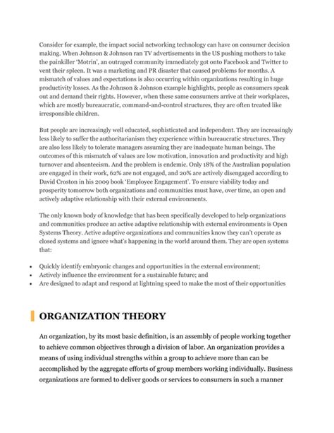 Open Systems Theory Docx Environment Science