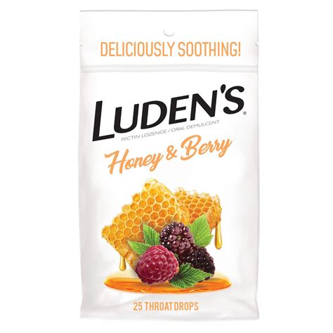 Medtech 814832017269 Ludens Honey And Berry Throat Drops 25 Ct