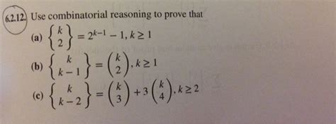 Solved 6212 Use Combinatorial Reasoning To Prove That 2k 1