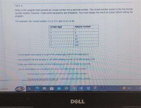 Solved Write A Lmc Program That Converts An Unrea Number