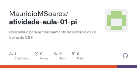 Github Mauriciomsoares Atividade Aula Pi Reposit Rio Para Armazenamento Dos Exerc Cios De